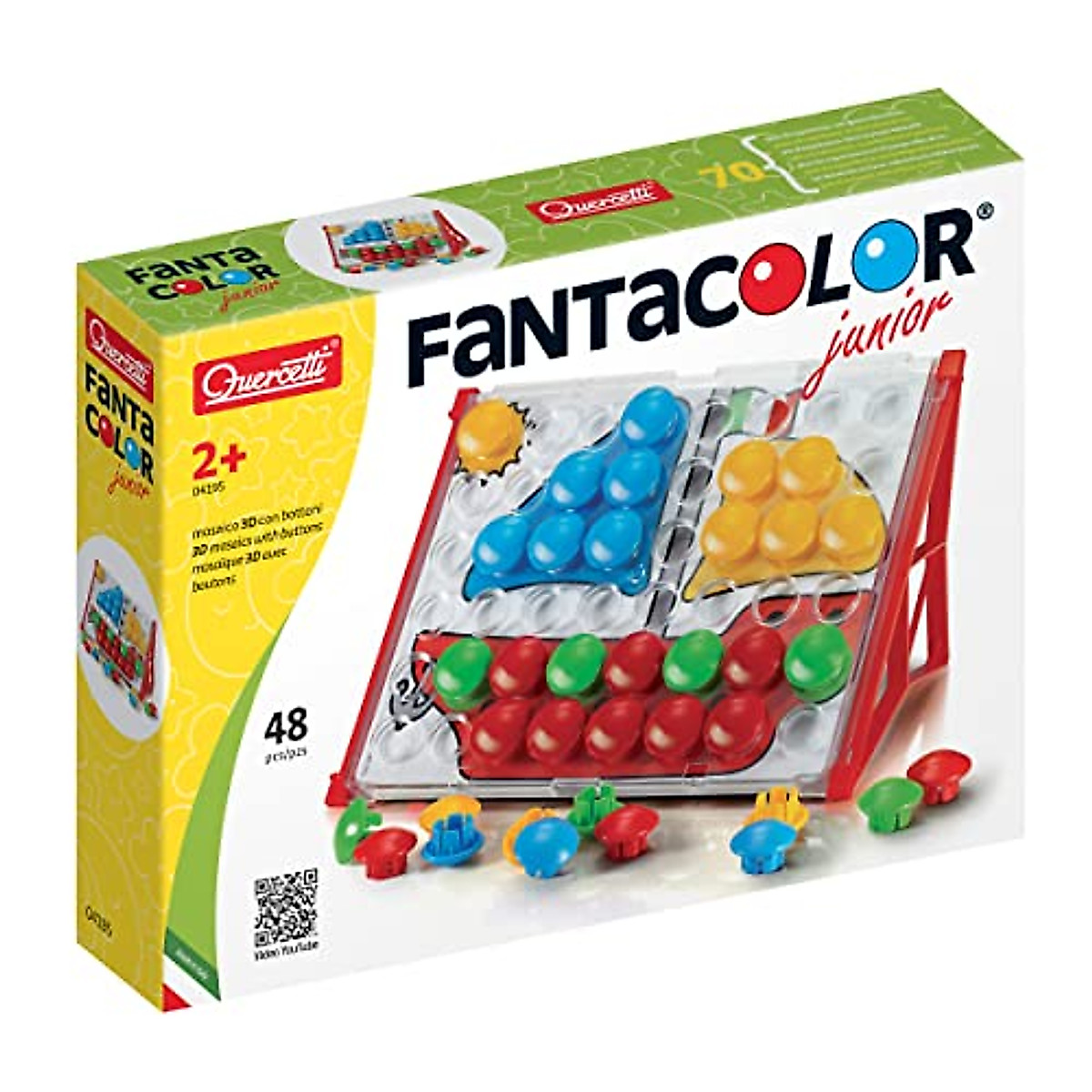 Quercetti Fantacolor Junior Basic Baby Toy, Multicolor
