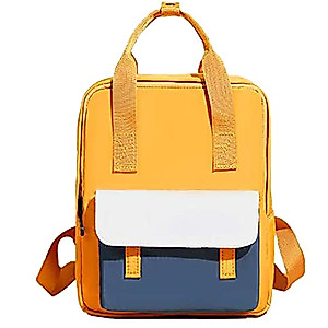 Yeerovan Preschool Backpack Kindergarten Little Toddler School Backpacks for Boys and Girls with portable-(015/Yellow)