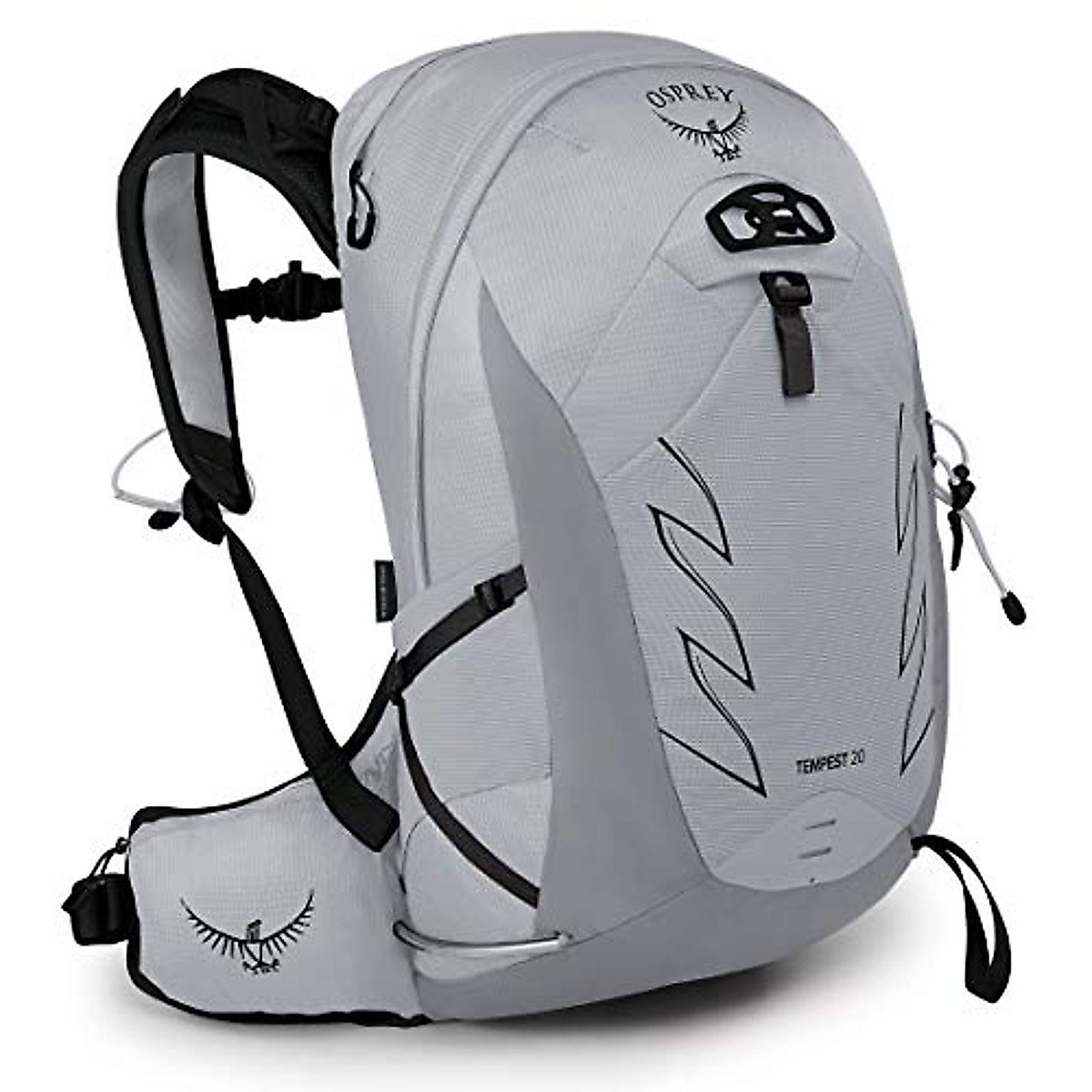 Osprey Tempest 20 Women's Hiking Backpack, Aluminum Grey, Medium/Large & Talon 22 Men's Hiking Backpack, Eclipse Grey, Large/X-Large
