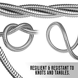 Tardigrade Metal Garden Hose 1 FT, Heavy Duty 304 Short Stainless Steel Water Hoses, Unmatched Durability, Flexible, Lightweight, Outdoor