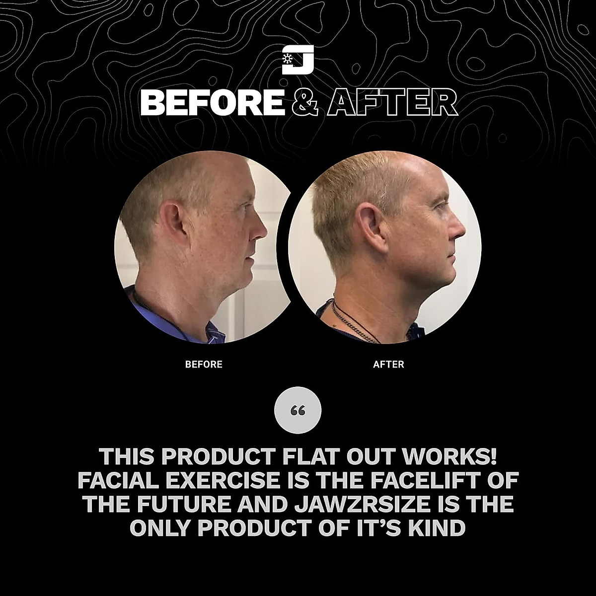 Jawzrsize Jaw, Face, and Neck Exerciser - Define Your Jawline, Slim and Tone Your Face, Look Younger and Healthier - Helps Reduce Stress and Cravings - Facial Exerciser (Level 4 - Elite) (Green)