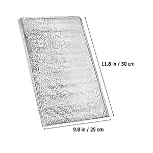 INOOMP 25Pcs Food Thermal Pouches Disposable Bags Hot Cold Insulation Food Bags Take out Aluminum Foil Cooler Food Shipping Pouches for Picnic Camping Picnic Transportation Preservation