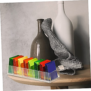 RORPOIR Tea Bag Organizer for Tea Bags Multi-grid Storage Box View Sturdy Plastic Tea Accessory for Household Coffee Organizer