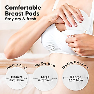 KeaBabies 3 in 1 Postpartum Belly Support Recovery Wrap and Bamboo Viscose Nursing Pads Bundle - Pregnancy Belly Support Band - 14 Washable Pads + Wash Bag