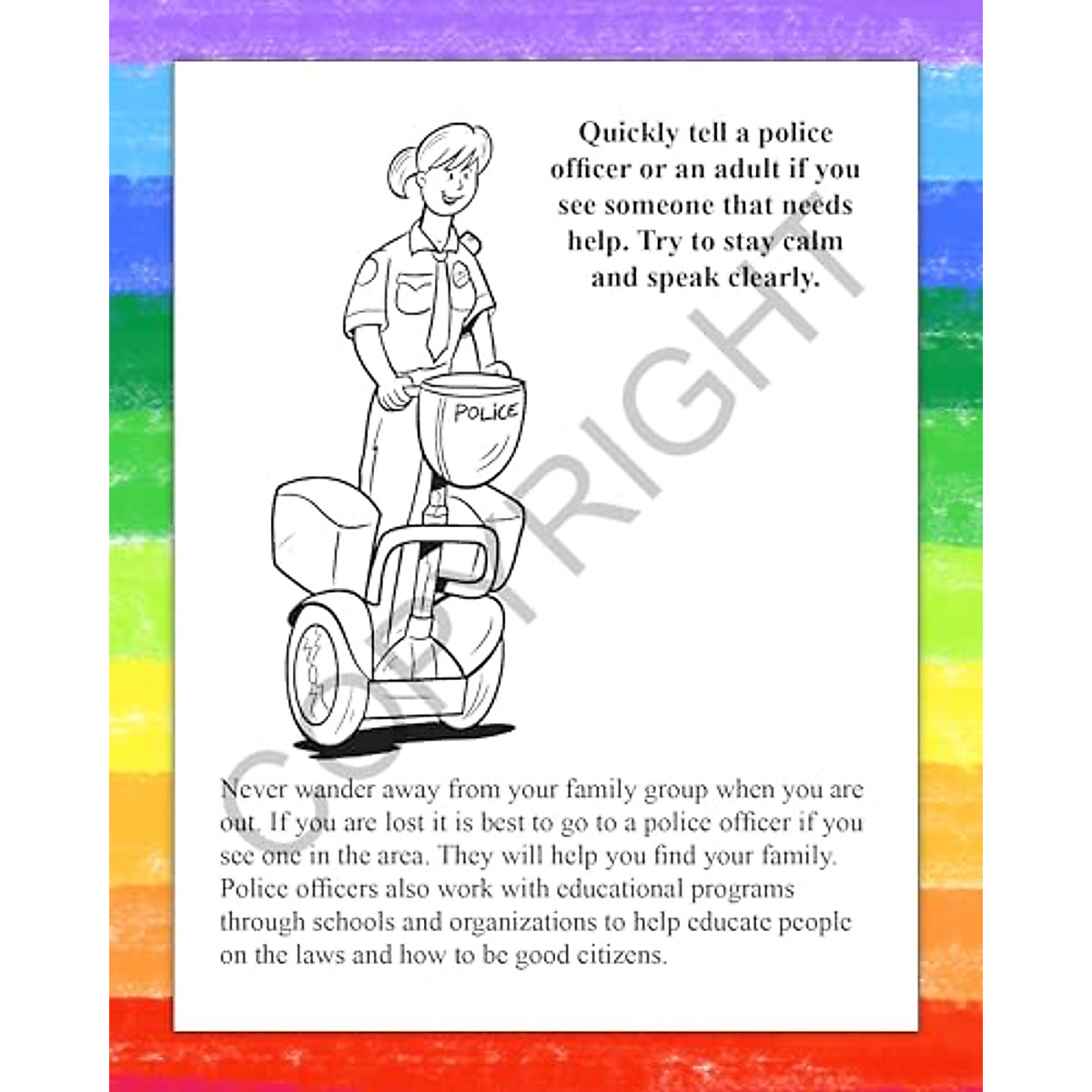 ZOCO - A Visit to The Police Station - Coloring Books (25 Bulk Pack, Without Crayons) - Games, Puzzles, Fun Activities, Gifts for Kids