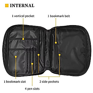 WELLFLYHOM Cow Print Bible Cover for Women Bible Bags with Handle Boho Blossoms Bible Cover Case Book Cover Church Tote Bag Study Bible Covers Bible Accessories