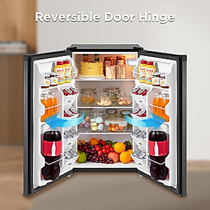 Midea MERM33S1ABB 3.3 Cubic Feet Compact Refrigerator, Black