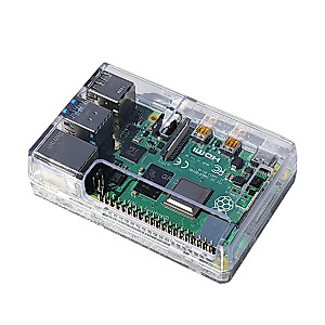 SB Components Raspberry Pi 4 Model B Clear Case - Access to All Ports