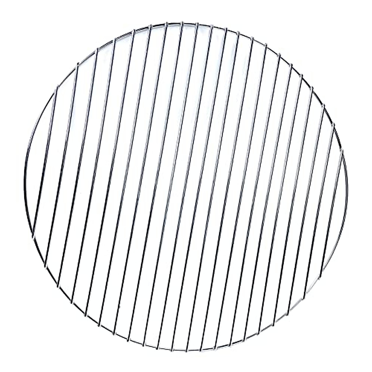 Barbecue Partner Round replacement charcoal bottom grate Korean bbq grill cooking wire mesh grid no foot, 14'' diameter, Stainless Steel, 14 x 14 x 0.4 inches