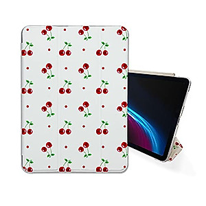 Cute Berry Cherry Fruit case Compatible with iPad Mini Air Pro 7.9 8.3 9.7 10.2 10.9 11 12.9 inch Pattern Cover New 2022 2021 Trifold Stand 3 4 5 6 7 8 9 Generation 416 (9.7" 5/6 gen)