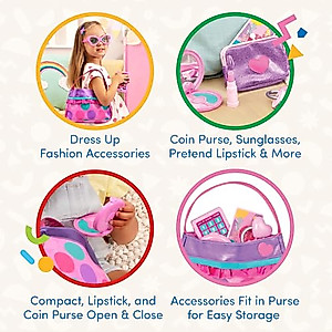 Battat- Play Circle- Makeup & Beauty Set – Dress Up Fashion Accessories – Pretend Play- Toys For Kids- Princess Purse Set- 3 years +
