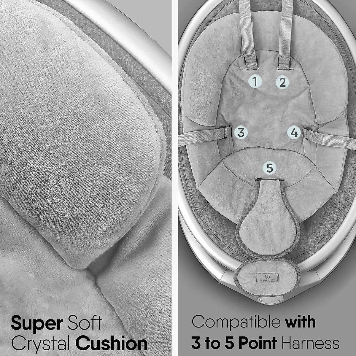 BabyBond Newborn Insert for Baby Swing, Infant Insert Cushion Compatible with Baby Swing/ Baby Rocker/ Baby Bouncer, Head and Body Support, Specially Designed for Newborns ( 0 to 3 Months)