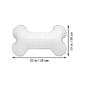 12pcs Dog Bone Balloons Aluminum Foil Bone Shaped Balloons for Pets Dog Kids Birthday Party Supplies