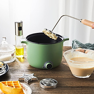 3 Sets Bunuelos Mold with Handle Achappam Mold Rosette with 3 Interchangeable Heads Rosette Cookie Bunuelos Tool Timbale Aluminum Waffle Molds Star Flower Circle for Kitchen Baking Cooking