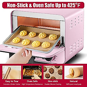 Baking Paper Sheets Kitchens Unbleached Parchment Paper Roll With Band Saw Blade 66SFt,Fits 12 Inch Pans