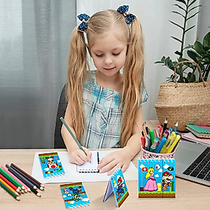 Mario Birthday Party Supplies, 24Pcs Mini Notepads for Mario Birthday Party Favors, Goodie Bag Stuffers, Children Classroom Rewards, 8 Types