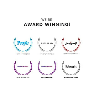 Delta Children Ava 3 Drawer Dresser with Changing Top, Greenguard Gold Certified, White