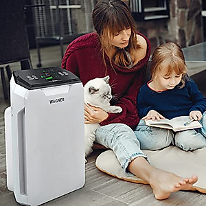 Wagner & Stern air purifier WA777 ozone free, HEPA-13 medical grade filter for large rooms.Removes air particles, dust, odors, smoke, VOC, pollen pet dander, etc.