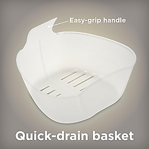 Easy Open Denture Bath & Case, with Strainer Basket for Soaking, Cleaning, and Storage, Two Pack (Emerald & Copper)