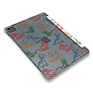 Dino Kid Cute Baby Dinosaur case Compatible with iPad Mini Air Pro 7.9 8.3 9.7 10.2 10.9 11 12.9 inch Pattern Cover New 2022 2021 Trifold Stand 3 4 5 6 7 8 9 Generation 553 (12.9 Pro 3/4/5 gen)