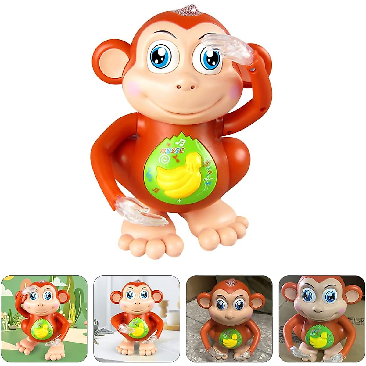 Toyvian Monkey Musical Toy Educational Toy Musical Baby Toys Dancing Monkey Toy Dancing Animal Musical