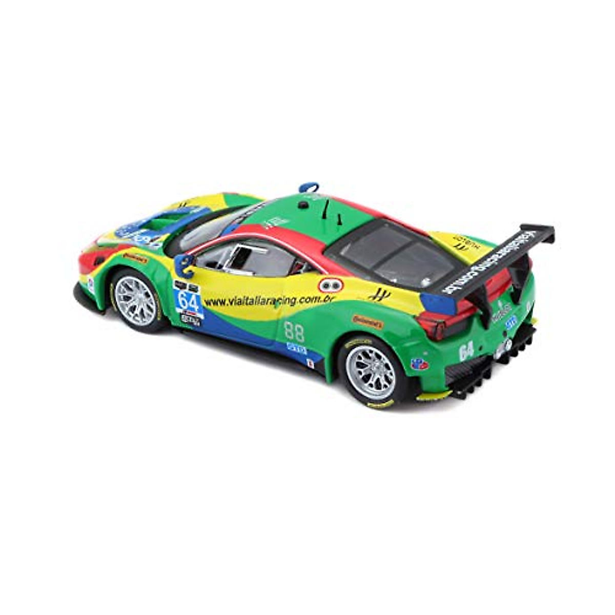 Bburago B18-36305 1:43 Ferrari Racing 458 Italia GT3 2015, Green #64