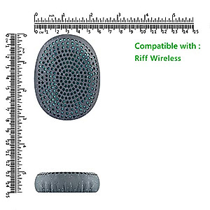 Geekria QuickFit Replacement Ear Pads for Skullcandy Riff Wireless Headphones Ear Cushions, Headset Earpads, Ear Cups Repair Parts (Grey)