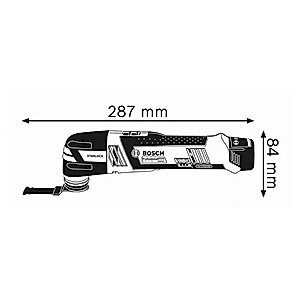 Bosch Professional 12V System GOP 12V-28 cordless multi cutter (Starlock tool holder, no-load orbital stroke rate: 5000–20000 min-1, excluding batteries and charger, in L-BOXX 102)