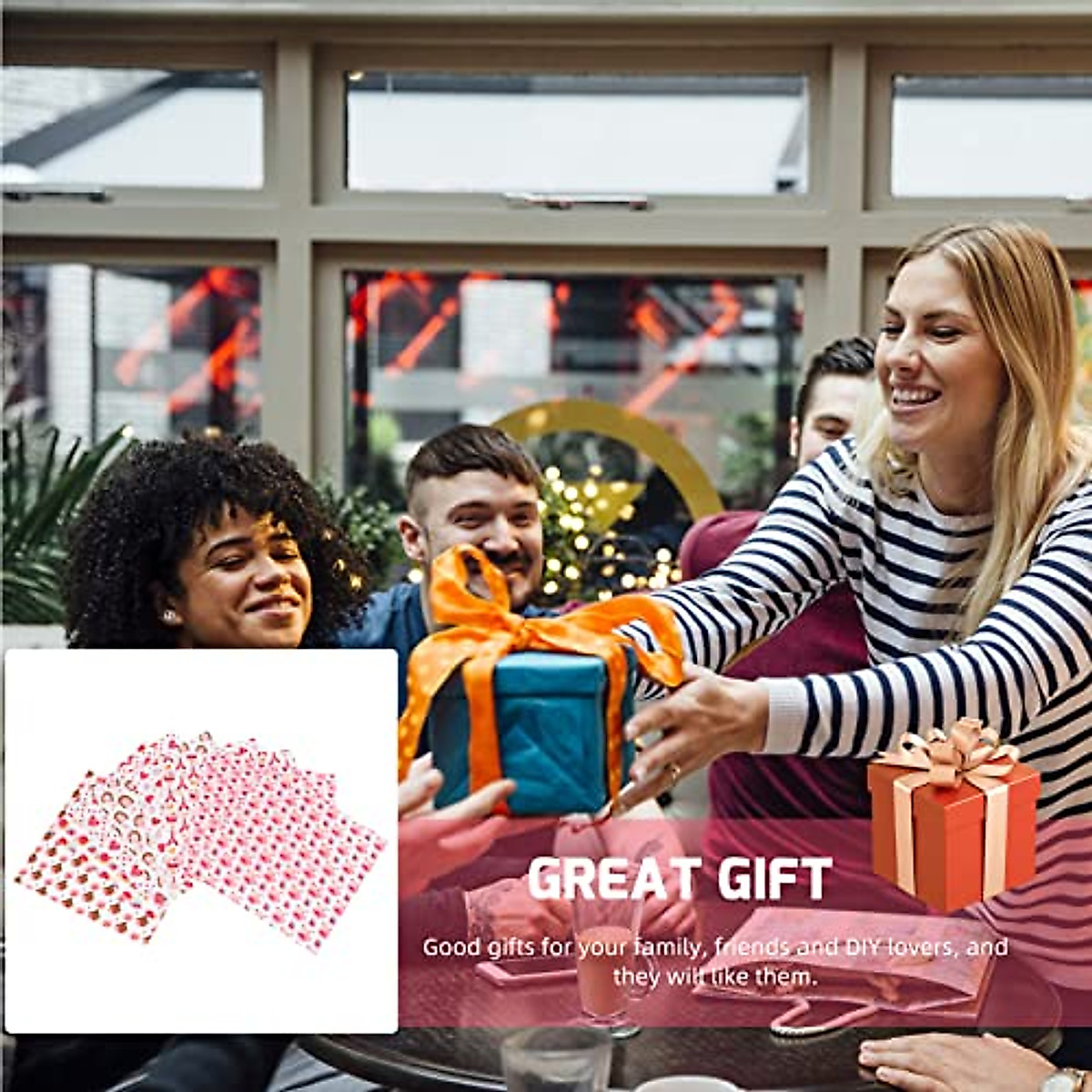 EXCEART Fabric Fabric 8Pcs Valentines Day Fabric Squares Heart Fabric Bundle Squares Valentines Sewing Patchwork for Holiday Anniversary Wedding Party Quilting Quilted