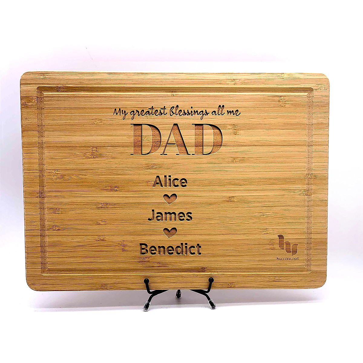 Grill Master Cutting Board for Dad or Grandpa, Steak Lover Father, With Children Names, Grill Lover Dad Gift, Personalized Cutting Board Gift for Men, BBQ Gifts, Customized Cutting Board, 9 Designs
