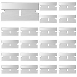 KALIONE 20 Packs Single Edge Razor Blade,Professional Razor Blade Scraper,Industrial Paint Scraper Blades,Carbon Steel Razor Blade Scraper,Safty Straight Edge Blades Replacement Kit for Cutting Tools