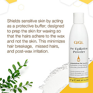 GiGi Pre Epilation Dusting Powder, 4.5 Ounce