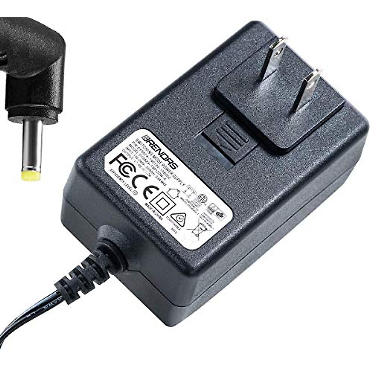 12V 2A, 4.0 x 1.7mm AC Adapter Charger for Philips Portable DVD Player and with All Sylvania 7" 8" 9" 10" & 13.3" Portable DVD Player, APEMAN PV760 PV1570 and More