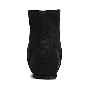 Smithmelody Canvas Jazz Dance Boots Ballet Dancing Sneakers for Adult Men Women (7/38，Black