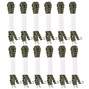 Molain 12 Pieces Military Elastic Boot Straps Shoelace Boot Blousers Military Leg Straps Blousing Garters with Metal Hooks