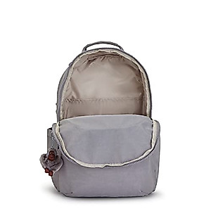 Kipling Women's Seoul Extra Large 17” Laptop Backpack, Durable, Roomy with Padded Shoulder Straps, Bag, Dove Grey, 34.5''L x 45''H x 23''D