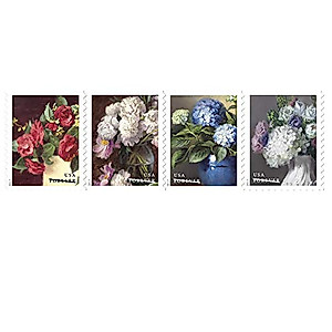 Flowers from The Garden USPS First Class Postage Stamps Celebrate Beauty Wedding (Strip of 20)