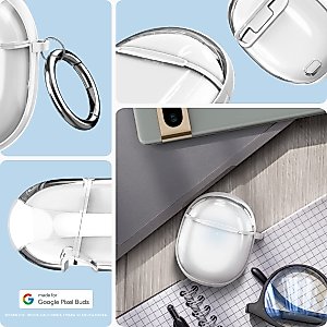 Spigen Ultra Hybrid Designed for Pixel 7a Case and Pixel Buds Pro Case (2022) Bundle