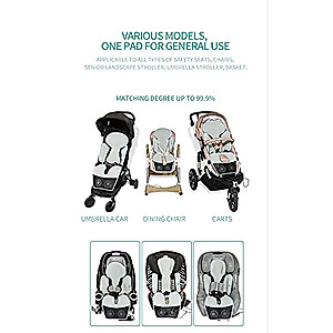 Pink Baby Seat Cooling Liner, Mesh Stroller Liner Infant Baby Cushion Pad Cool Seat for Stroller Safety Seat Dining Chair, with 2 Adjustable Fans and USB Powered