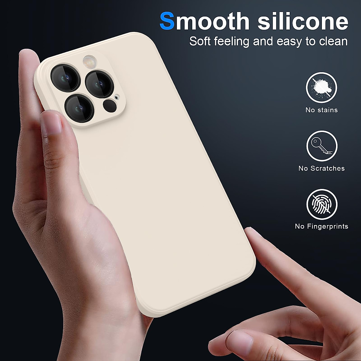 CMYFUTNG for iPhone 13 Case,[Silky Touch Premium Liquid Silicone][Camera Protection] [Soft Anti-Scratch Microfiber Lining],Slim Soft Shockproof Phone Case,White 1-ip13-02