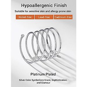 PROSILVER 925 Sterling Silver Ring Full Finger Ring Stacking Italian Silver Adjustable Opening Ring for Women