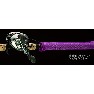 RITE-HITE Orin Briant Stick Jacket Fishing Rod Covers - Casting Stick Jacket, Comes in a Variety of Colors; Keep Your Rod Safe and from Getting Tangled (Purple)