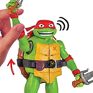 Teenage Mutant Ninja Turtles: Mutant Mayhem 5.5” Raphael Deluxe Ninja Shouts Figure by Playmates Toys