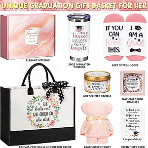 2025 Graduation Gifts for Her, Cool College Graduation Gifts Basket, Best Master Degree Grad Gifts Box, Class of 2025 Congratulations Gift for Graduates Women Friends Sister Daughter Teacher Nurse
