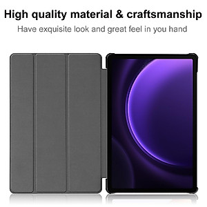 DWaybox Tablet Case for Samsung Galaxy Tab S9 FE SM-X510/X516B 10.9 inch, Folio Slim Smart Cover Lightweight Hard Shell Protective Case with Multi-Angle Stand -Stars