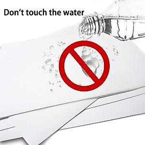 Clear Printable Vinyl Sticker Paper for Inkjet Printer,50 Sheets Transparent Decay Paper Clear Labels, Dries Quickly Vivid Colors,Tear & Scratch Resistant