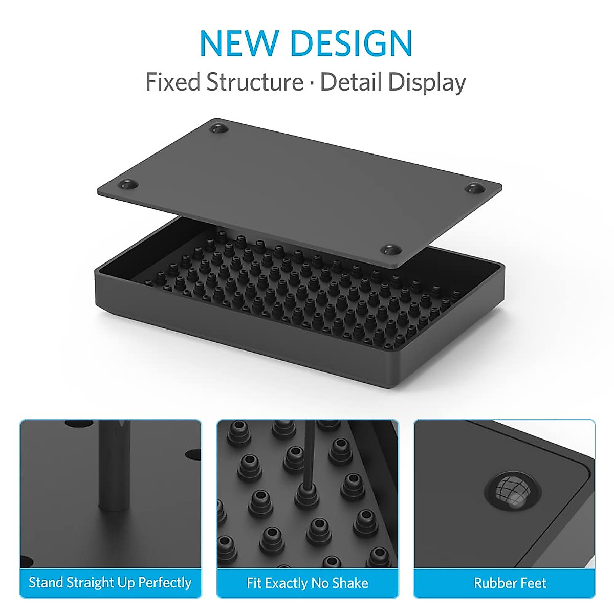 Actekart Painting Stand Base Holder and 12PCS Alligator Clip Sticks Set (with Sturdy Rubber Tips) Modeling Tools for Airbrush Spray, for Gundam Hobby Model Parts Assemble, for DIY Card Photo Memo