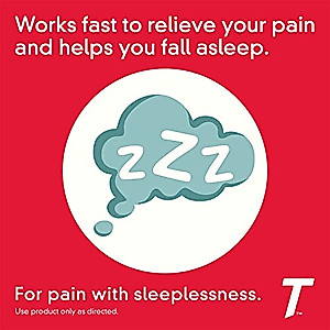 Tylenol PM Extra Strength Pain Reliever & Sleep Aid Caplets, 500 mg Acetaminophen, 50 ct