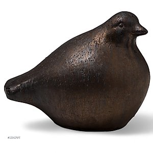 Emissary Metallic Quail, 10" H