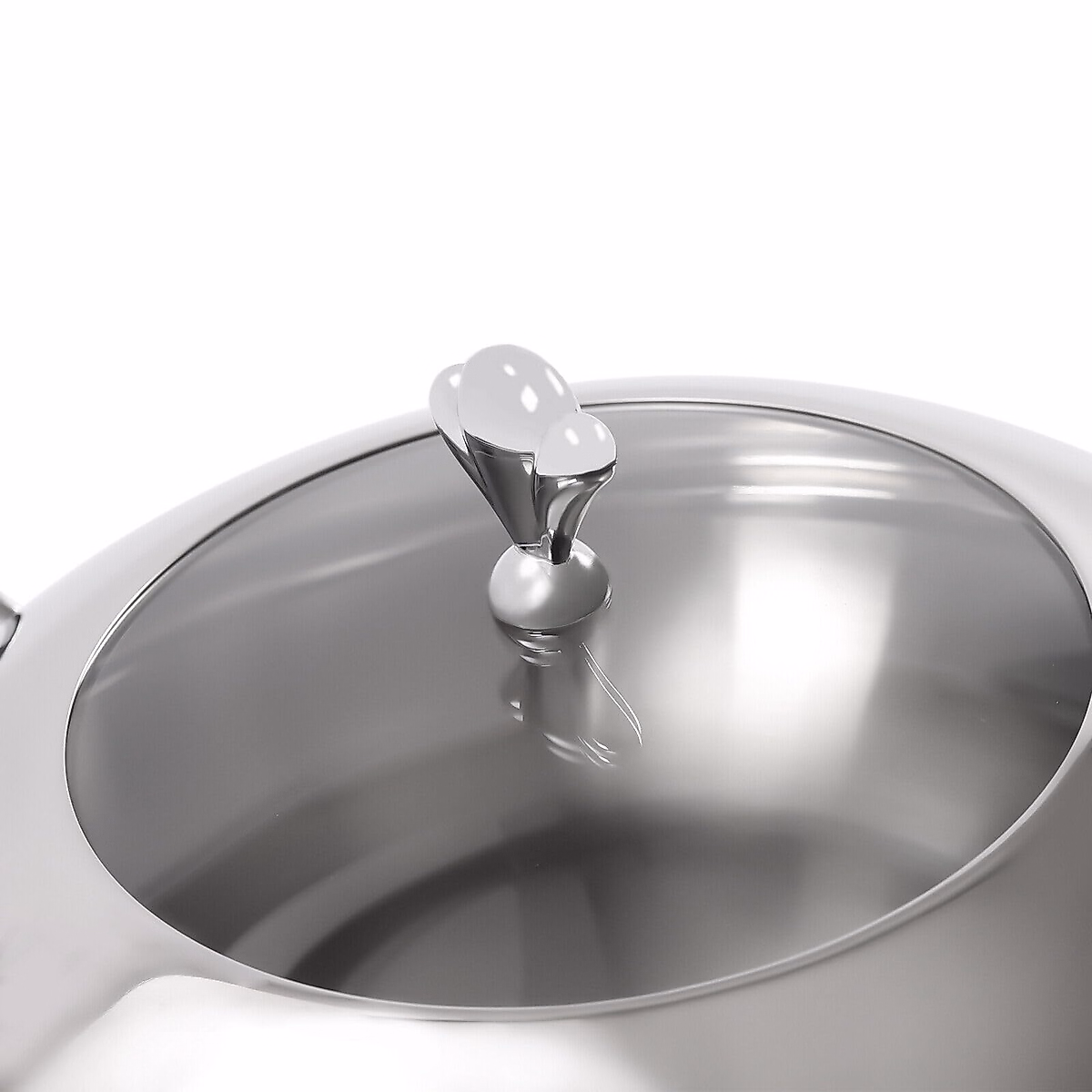 Chafing Dish Stainless Steel Round Durable Buffet Warmer Tray Durable Frame with Lid,Chafing Fuel Holder for Kitchen Party Dining Buffet Without Water Pan for Weddings & Family Gatherings (Silver)